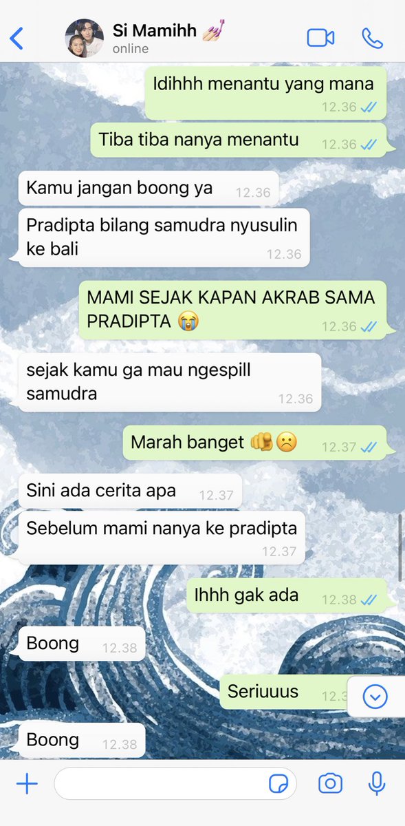 biw ☀️🌻 on Twitter: "53. Lapor mami juga"