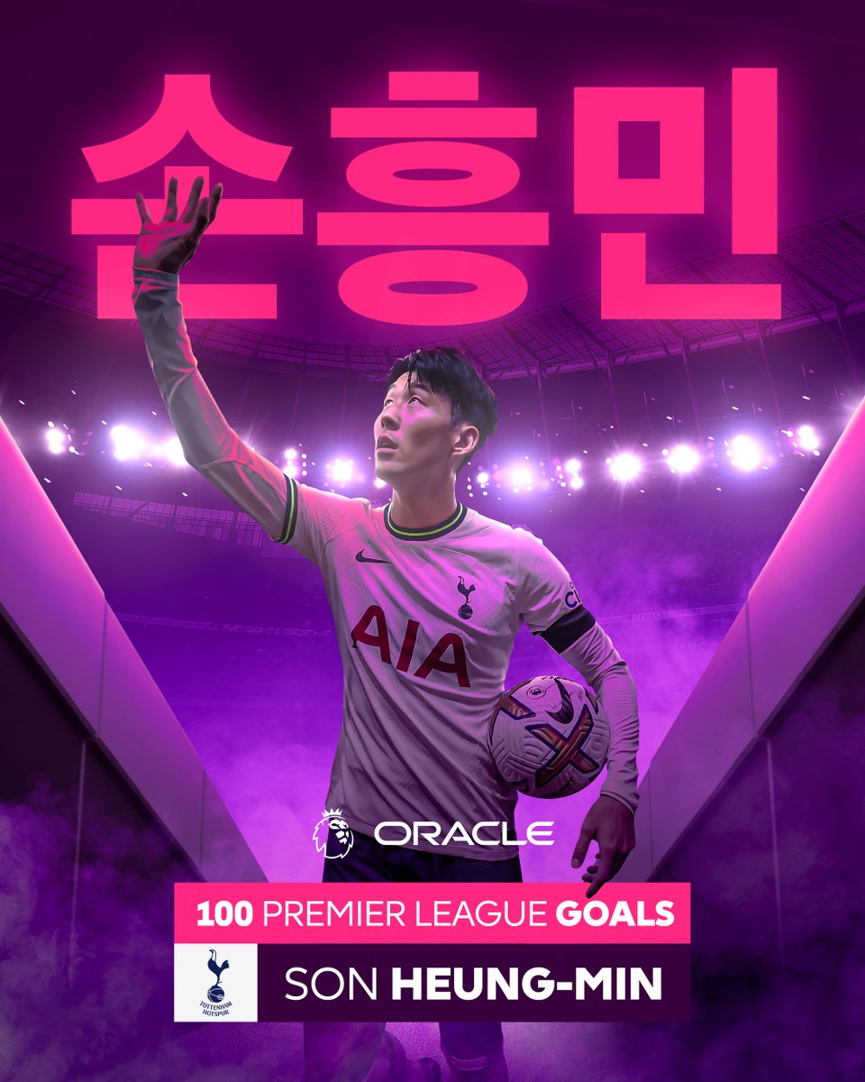 La Media Inglesa on Twitter: "OFICIAL: Heung-min Son ha llegado a los 100 goles marcados en la ...