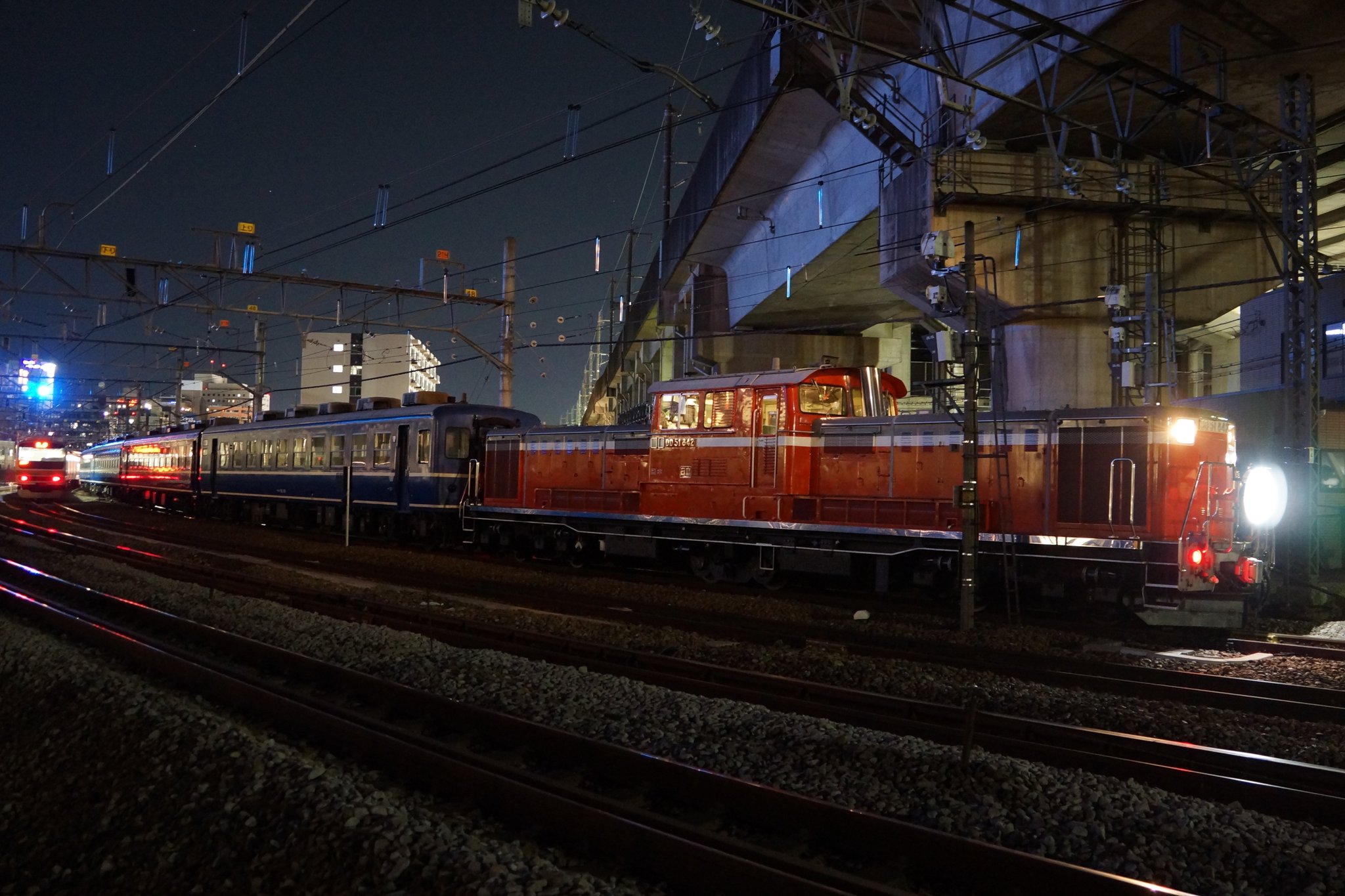 旅ろぐ@ybs809 on Twitter: "夕方の部・夜の部 SLレトロぐんま水上 D51 498 EL横川ナイトパーク EF65 501 DL横川ナイトパーク DD51 842 と ...