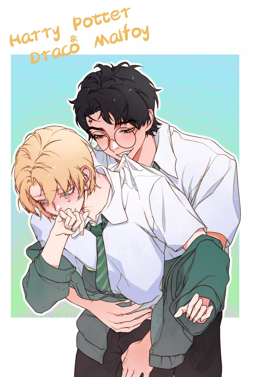 Laurel on Twitter: "#HarDra #hpdm #ハリドラ #哈跩 #drarry #哈德 有模板参考，就是找不到图了。代下蛇院哈吃吃"