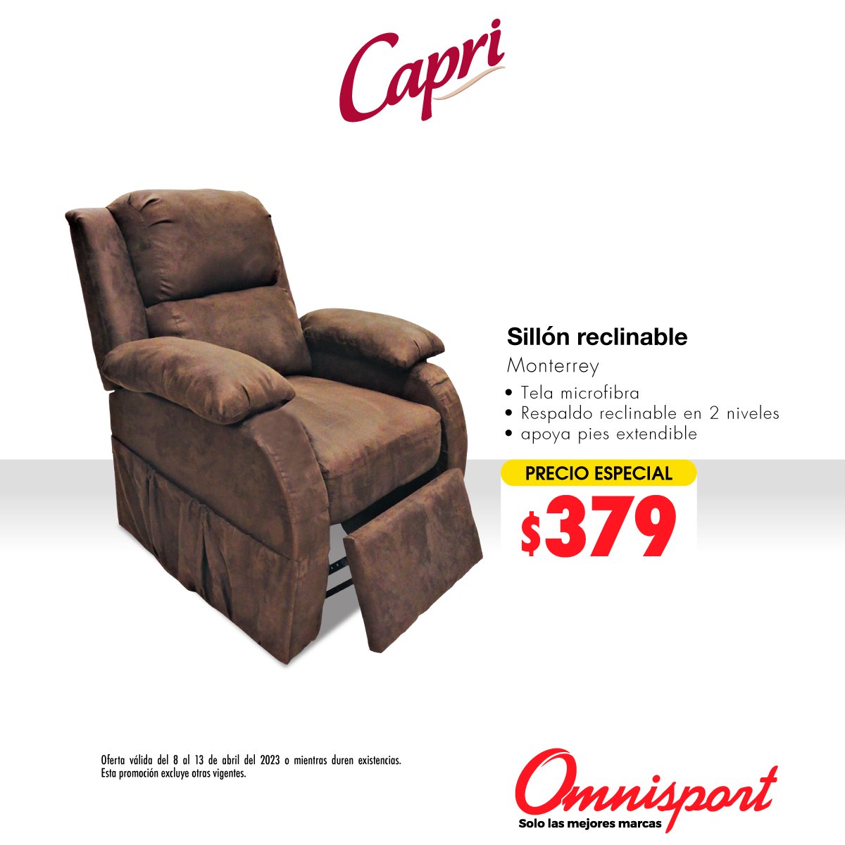 Omnisport on Twitter: "El perfecto descanso incluye un sillón reclinable de Capri. 🏠😄 https ...