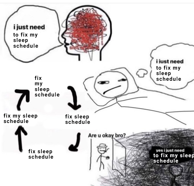 Sleep Schedule Memes Me Trying To Sleep My Sleep Schedule