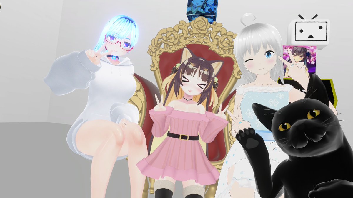 安心院 かな恵 on Twitter: "バーチャルキャストから記念撮影 http://live2.nicovideo.jp/watch/lv340906698… https ...