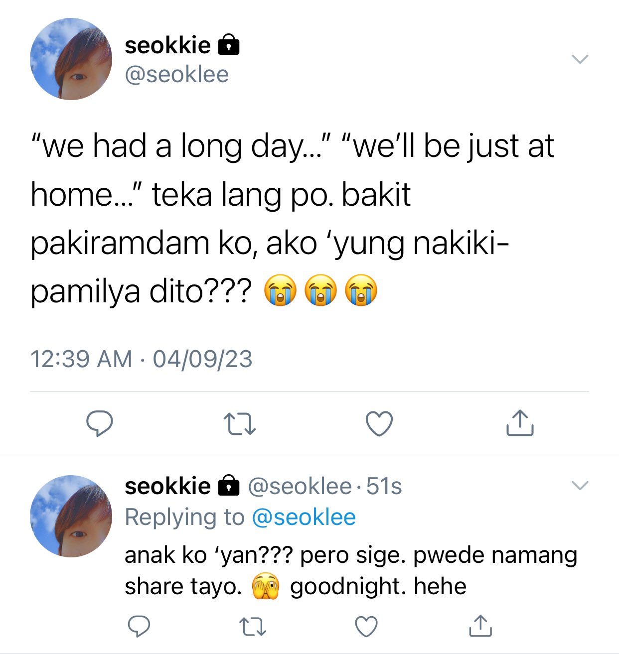 ex9 11th! ️ on Twitter: "50 — 🐶 itulog mo na ‘yan, seok. https://t.co/PMGVggkVVZ" / Twitter