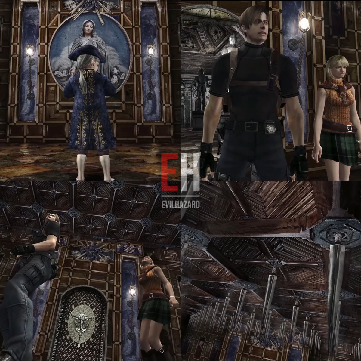EvilHazard on Twitter: "Sala com Teto de Espinhos Em certo momento no RE4 original ...