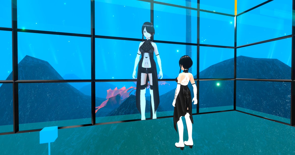 SpritePlum on Twitter: "なんだこれは？ 海底のワールドに私の分身が～？ どういう意味があるのでしょうか～ 深い謎ですね～海底だけに・・・ #cluster https ...