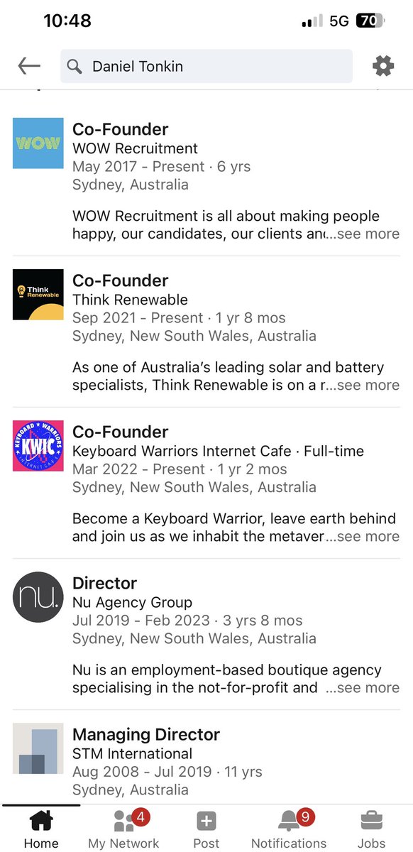 kwic:// DTonks on Twitter: "My LinkedIn profile currently :) I just sold my sales agency Nu in Jan!"