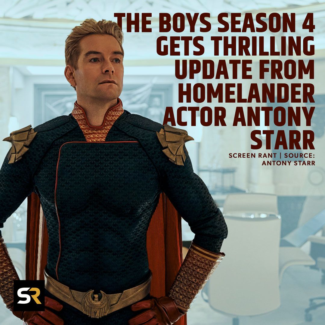 Screen Rant on Twitter: "ICYMI: Antony Starr shared that The Boys season 4 is one step closer to ...