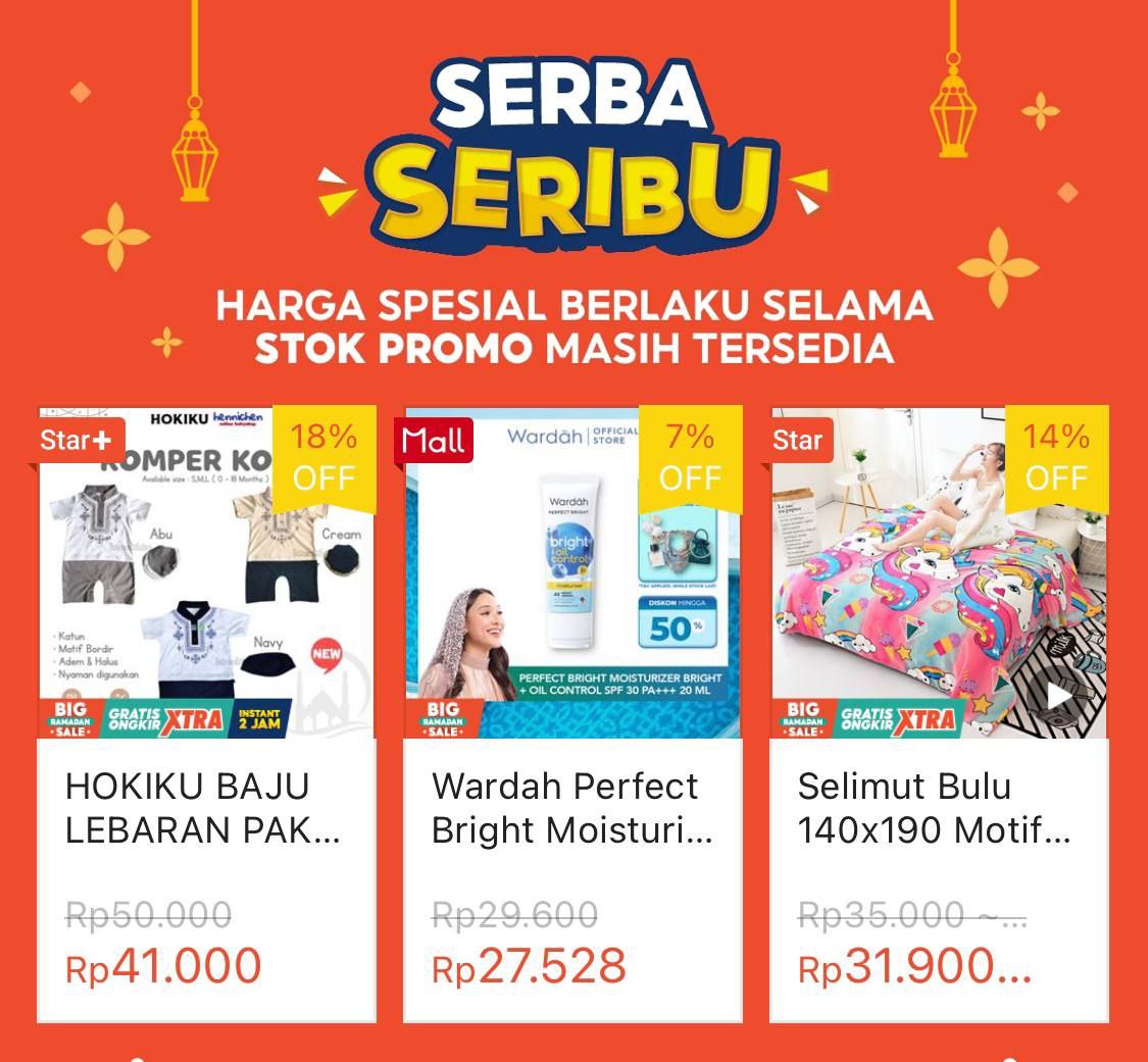 Rekomendasi produk Shopee terlaris 🛒 on Twitter: "Besok War lg gass!! ada serba seribu dan ...
