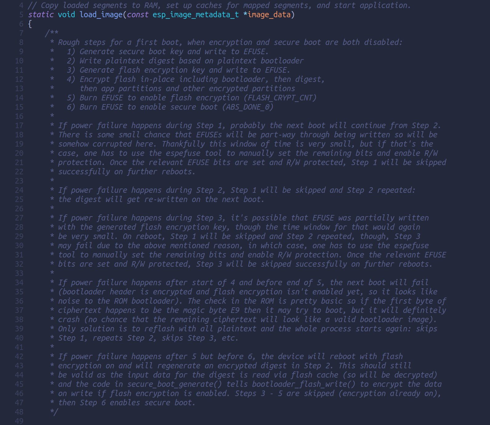 Daniel Mangum Hasheddantypespl On Twitter This Code Comment From The Esp32 Second Stage