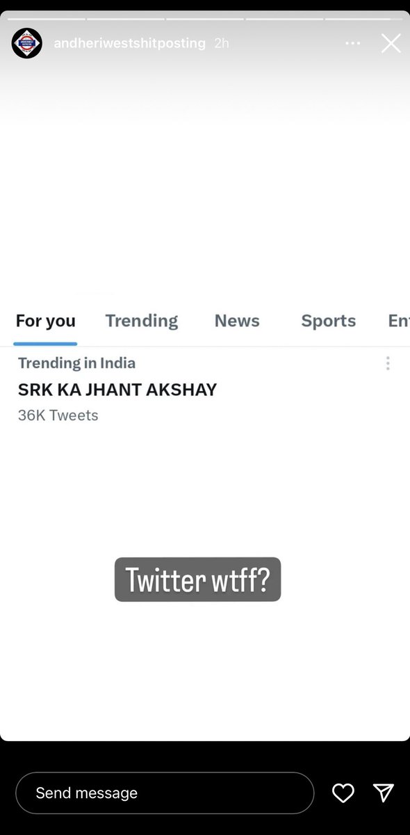 JUST A FAN. (BRK) on Twitter: "“Andheri West Shit Posting” page on Instagram and Facebook shared ...