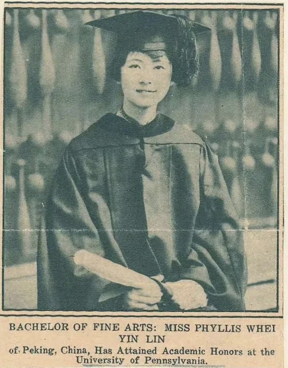 大变活人 on Twitter: "林徽因，中国建筑师和作家，Phyllis Whei Yin Lin 的毕业照，1927 年。"