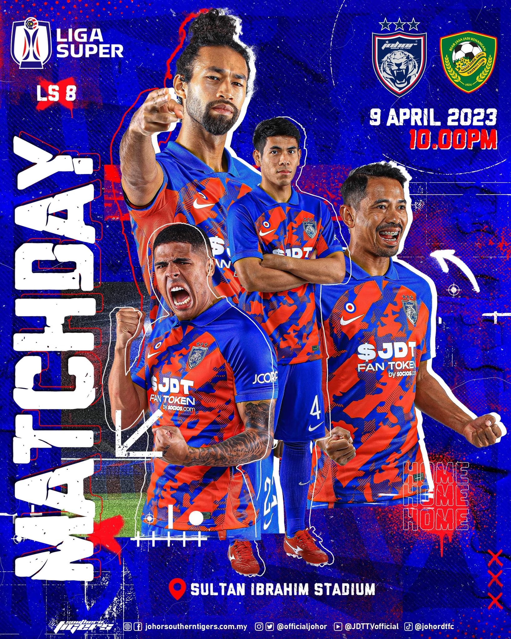 JOHORSouthernTigers on Twitter: "It's matchday! ⚽ JDT vs KEDAH DARUL AMAN 🏆 Liga Super 2023 🏟 ...