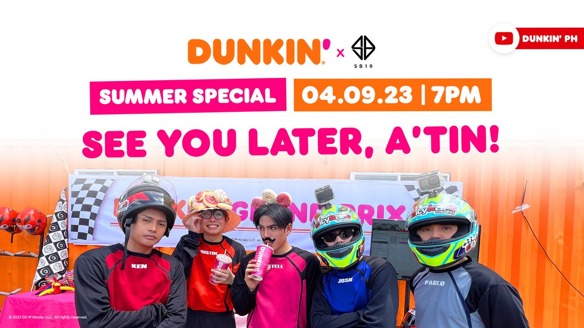 Dunkin' Philippines on Twitter: "Race your way to Dunkin’ PH Youtube Channel and don’t miss ...