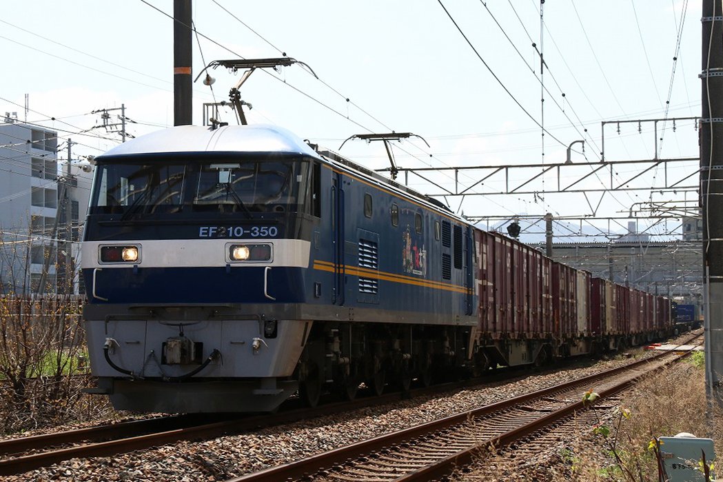 あきじ on Twitter: "2023/4/9 向洋～天神川間 63レ EF210-350 オーシャン ネットワーク エクスプレスの コンテナが載ってたので撮影"
