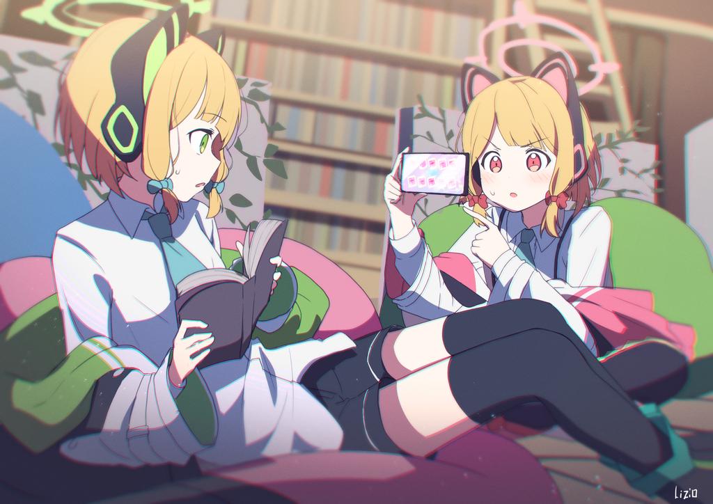 Lizio☕ On Twitter Midoriandmomoi ブルアカ