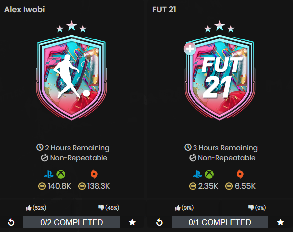 FUTBIN on Twitter: "🚨 SBC Reminders! FUT Birthday Alex Iwobi 🇳🇬 expires in 2⃣ hours (5pm UK) The ...