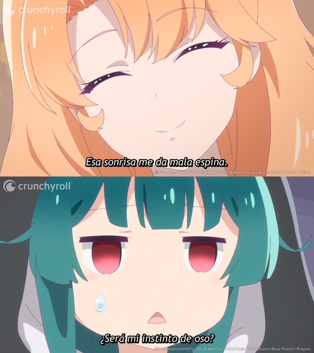 Crunchyroll.es on Twitter: "Instinto de oso 😎 Kuma Kuma Kuma Bear - Punch!"