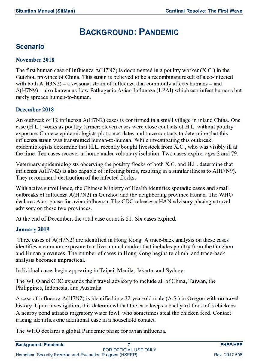 Cardinal Resolve - Table-top Exercise July 2019 Situation Manual ...