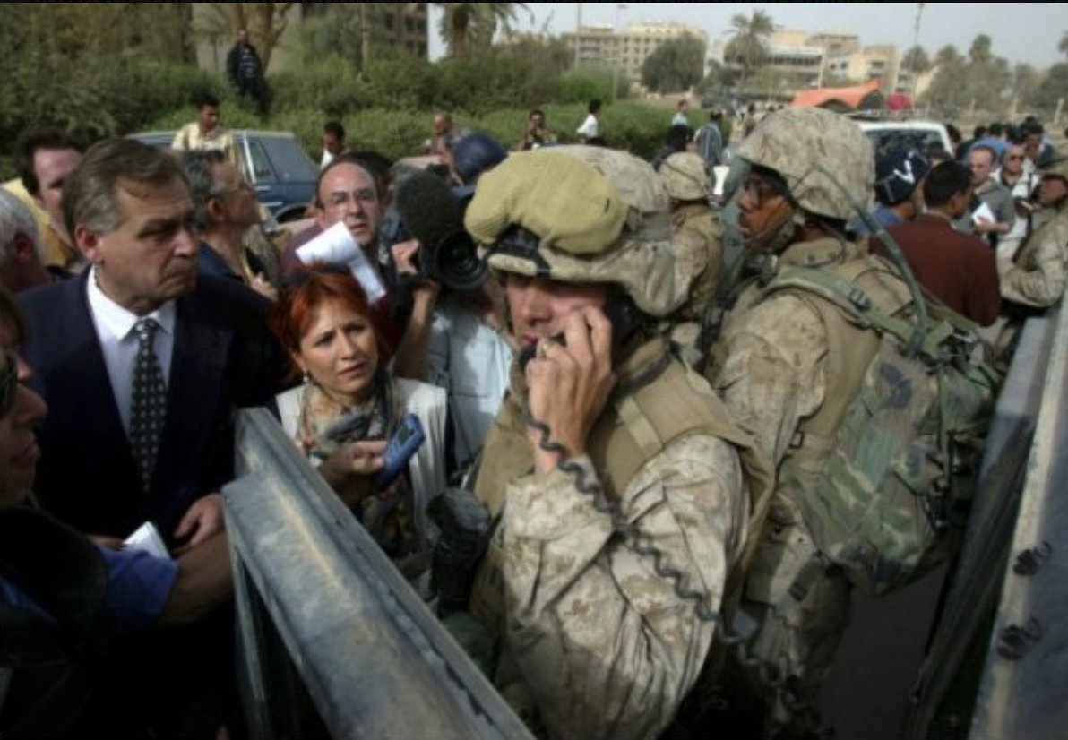 Twenty years ago today I stood in Baghdad's Firdos Square and watched U ...