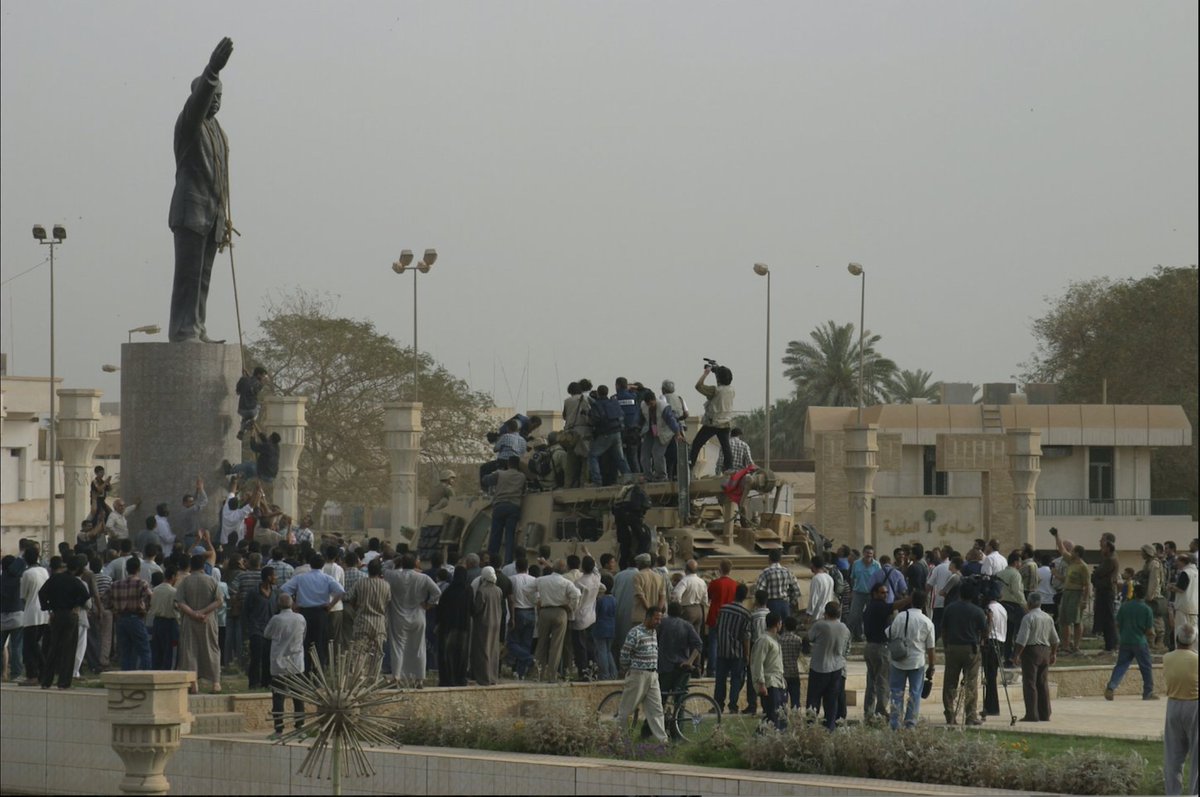 Twenty years ago today I stood in Baghdad's Firdos Square and watched U ...