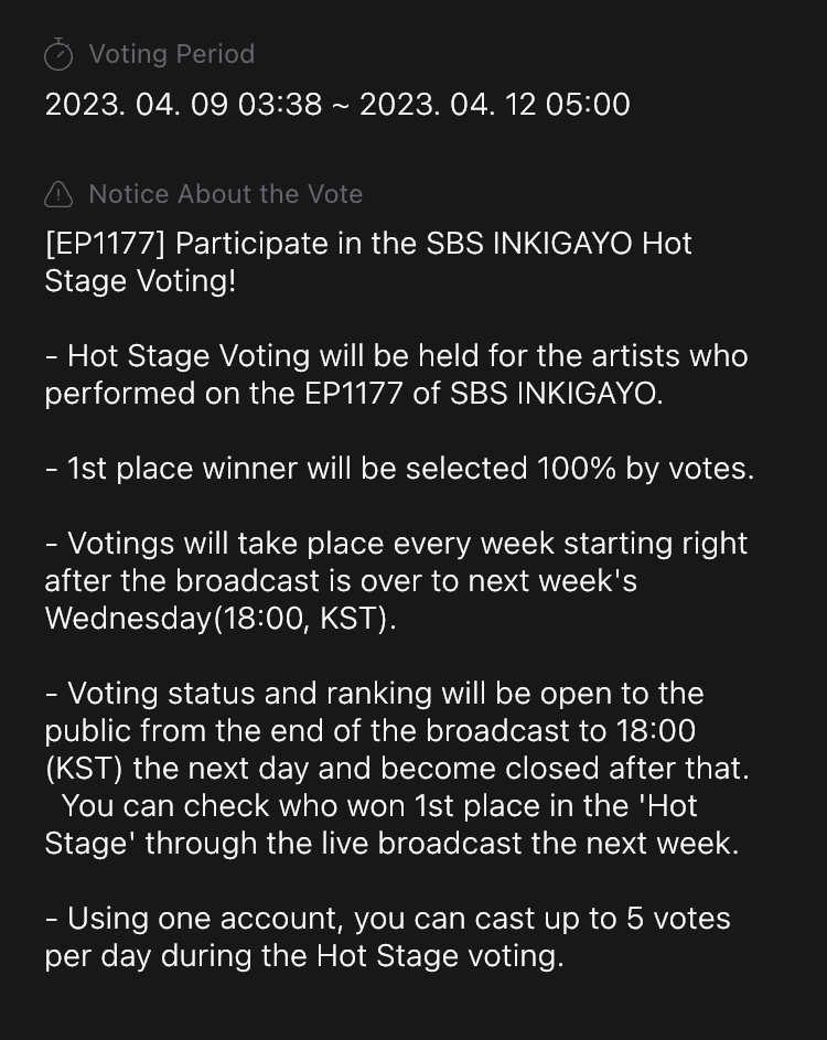 KWS VOTING TEAM on Twitter: "🔶Inkigayo Hot Stage Voting🔶 International Nias!! If you want to ...