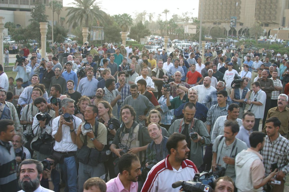 Twenty years ago today I stood in Baghdad's Firdos Square and watched U ...