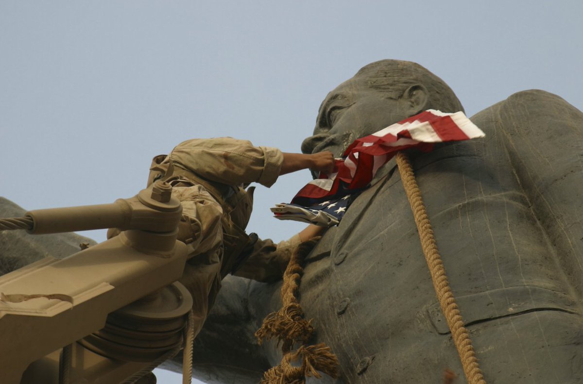 Twenty years ago today I stood in Baghdad's Firdos Square and watched U ...