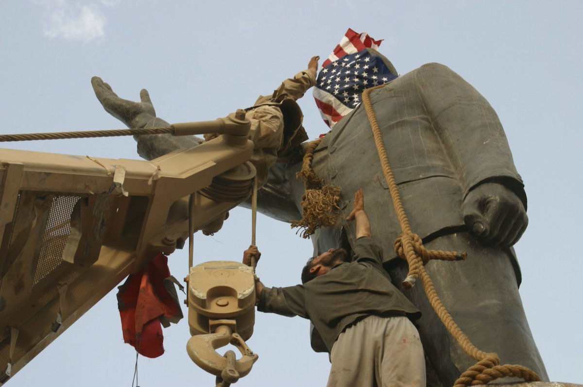 Twenty years ago today I stood in Baghdad's Firdos Square and watched U ...