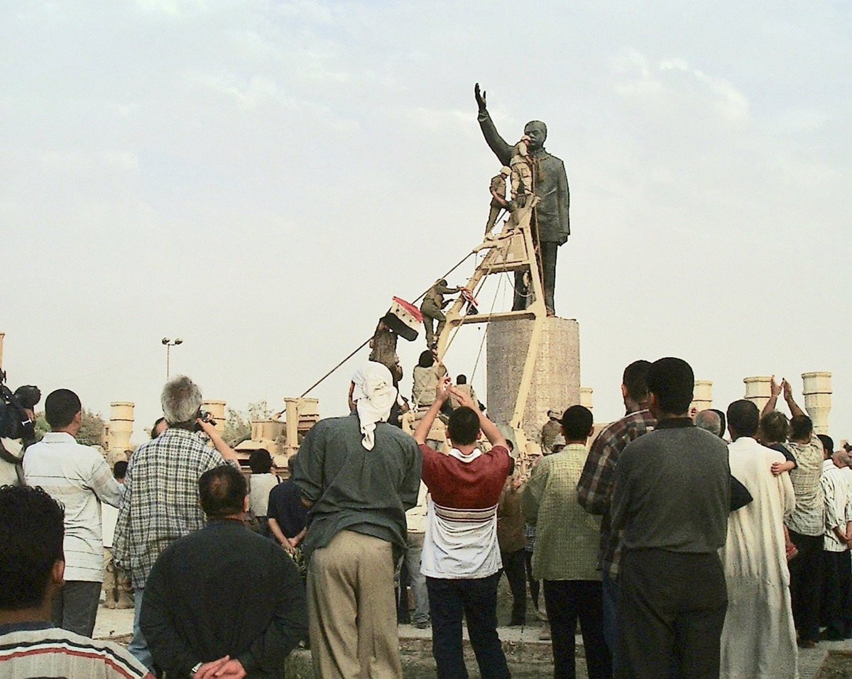 Twenty years ago today I stood in Baghdad's Firdos Square and watched U ...