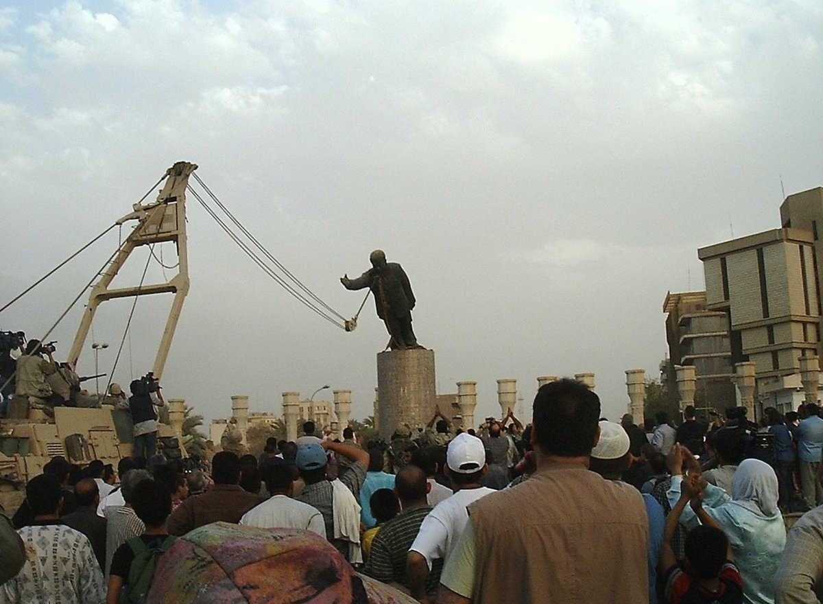 Twenty years ago today I stood in Baghdad's Firdos Square and watched U ...