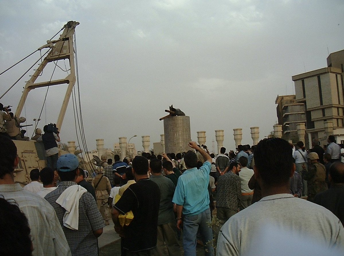 Twenty years ago today I stood in Baghdad's Firdos Square and watched U ...