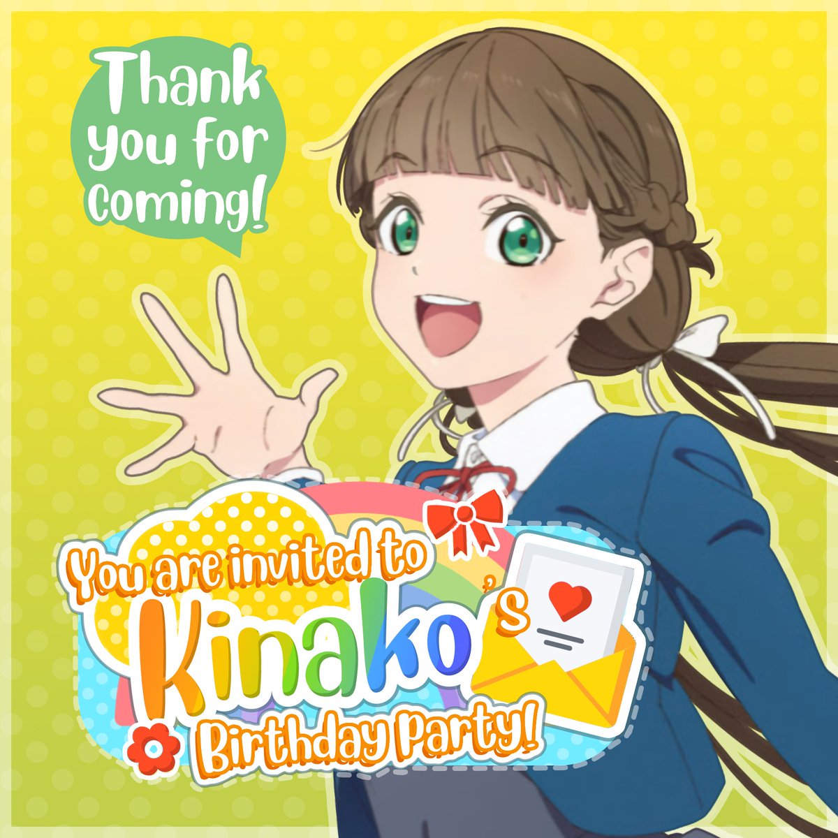 Love Live! 🌼 Idol Story 🎀 on Twitter: "Today is Kinako's birthday and YOU ARE INVITED to her ...