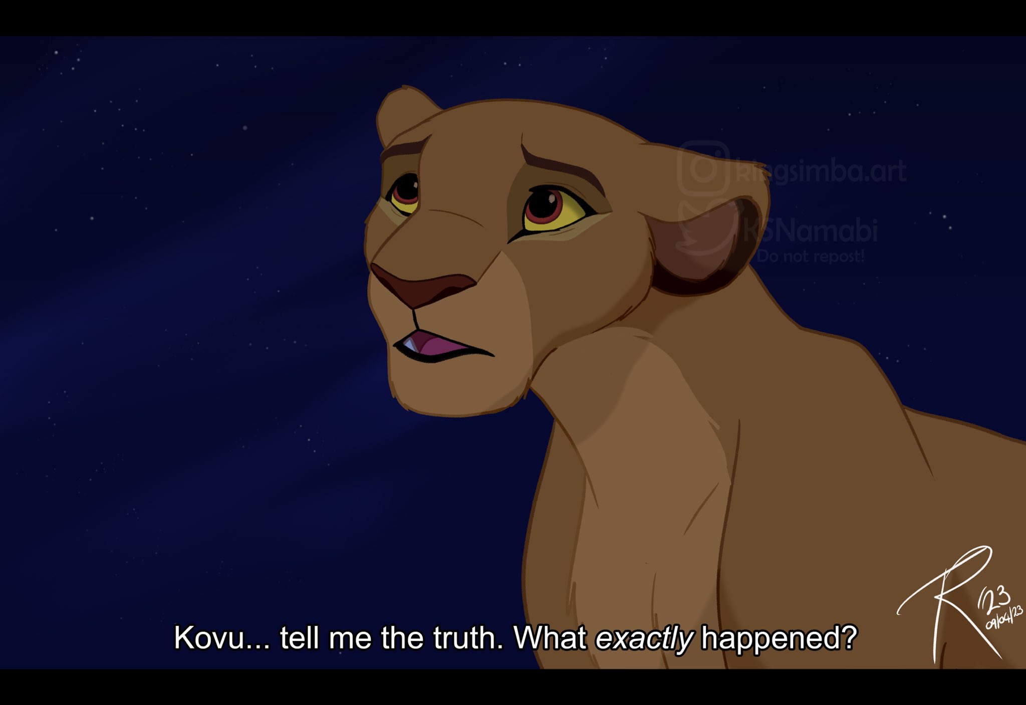 Lion King Drawings Kovu And Kiara