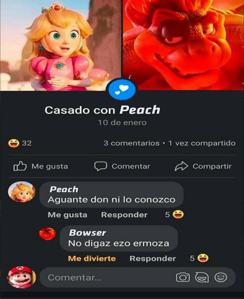 El Fedelobo on Twitter: "No seas mala Peach"