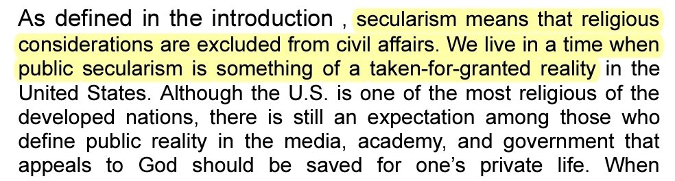 🧵Thread on The End of Secularism by Hunter Baker🧵 I recently finished ...