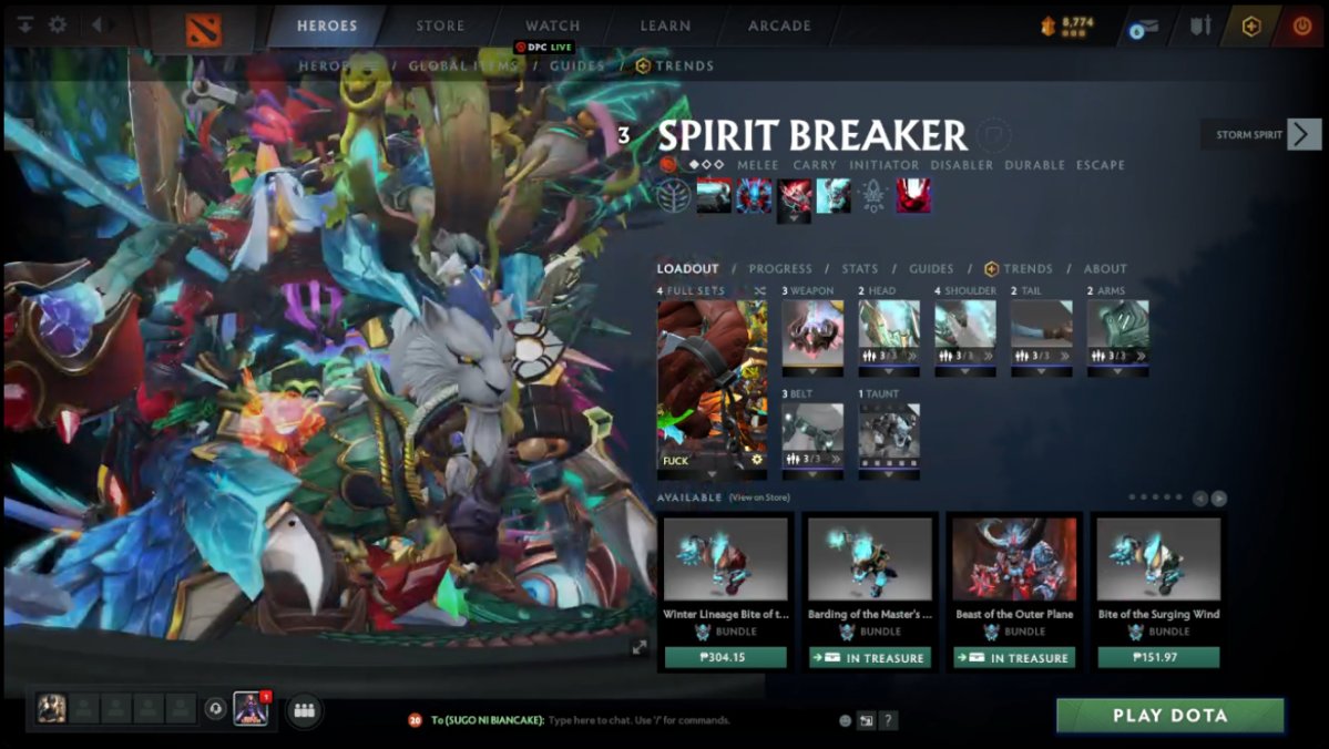 Reddit Dota 2 on Twitter: "Best Spirit Breaker Set ever! TY VALVE