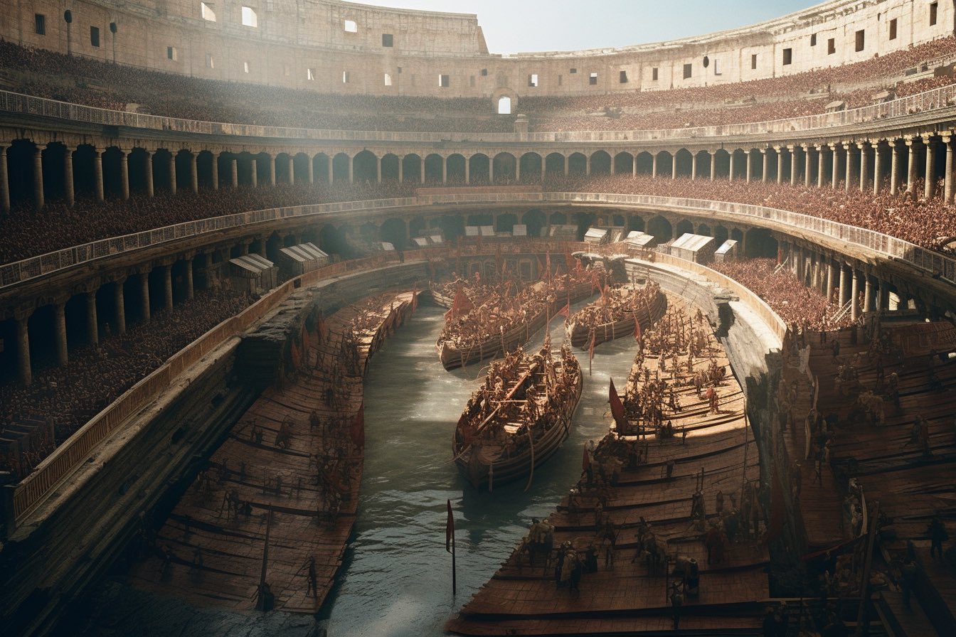 Ancient Roman Colosseum Water Battles