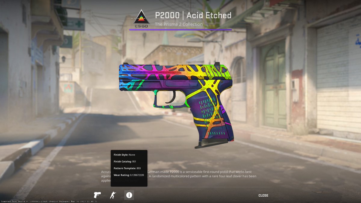 JabGG on Twitter: "Uncommon Pattern Showcase #44: P2000 Acid Etched (Pat#893) "Full Fade ...
