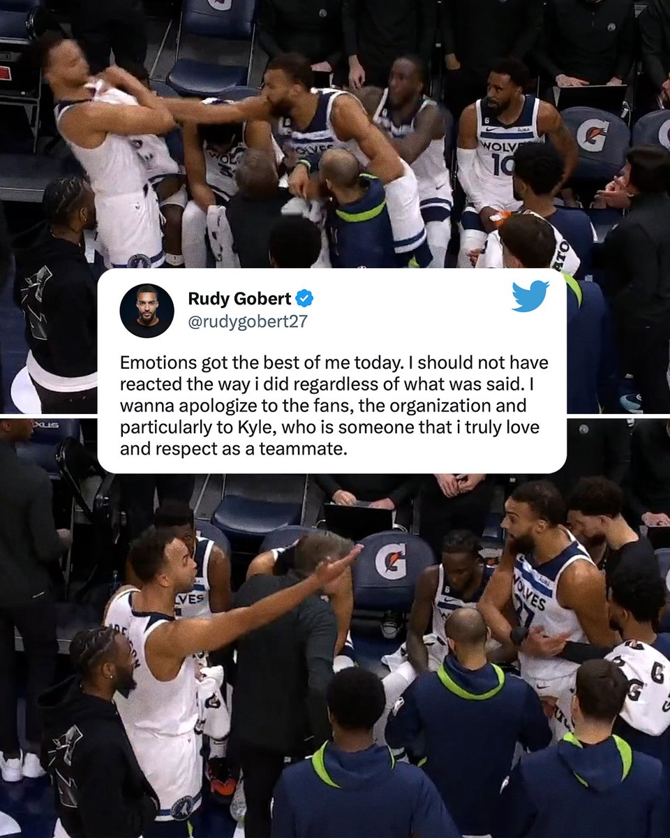 SportsCenter on Twitter: "Rudy Gobert apologized on Twitter following his altercation with ...