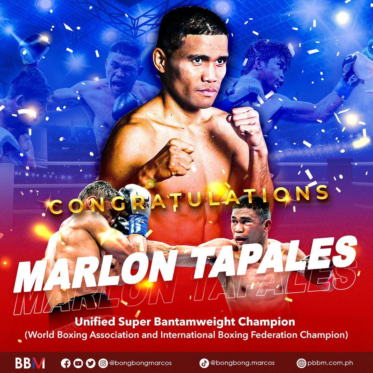 Bongbong Marcos on Twitter: "Binabati natin at ipinagmamalaki ang Pinoy boxer na si Marlon ...