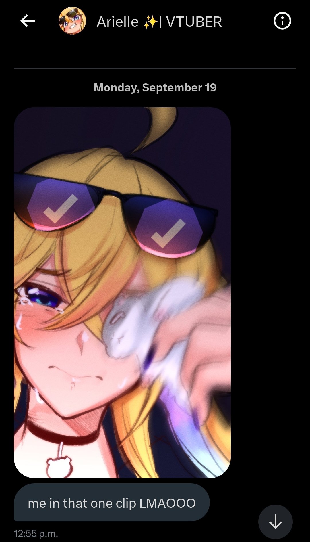 Vexoria the Sun Eater (Sexy Snek Vtuber) on Twitter: "@Arielle_VT The message that started it ...