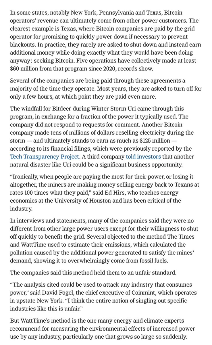 NYTimes finally ran their #Bitcoin mining piece! 🧵 - Thread from Pierre ...