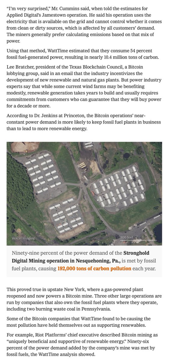 NYTimes finally ran their #Bitcoin mining piece! 🧵 - Thread from Pierre ...