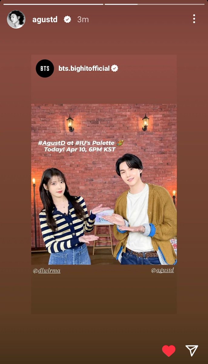 SUGA | Agust D - DAY on Twitter: "RT @SugaWWUnion: [INSTAGRAM UPDATE] SUGA on Instagram stories ...