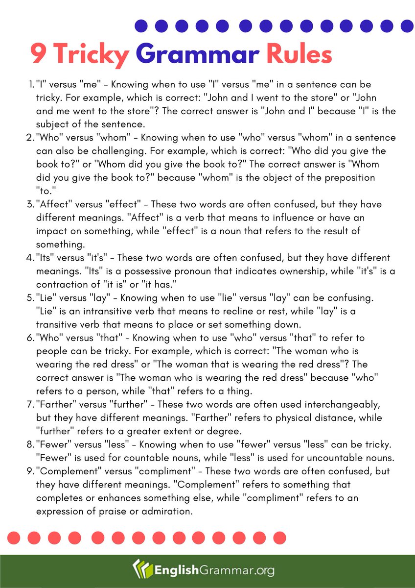 Is And Are Grammar Rules