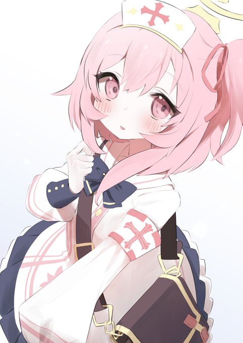 「serina (blue archive) pink hair」Fan Art(Popular)｜2pages