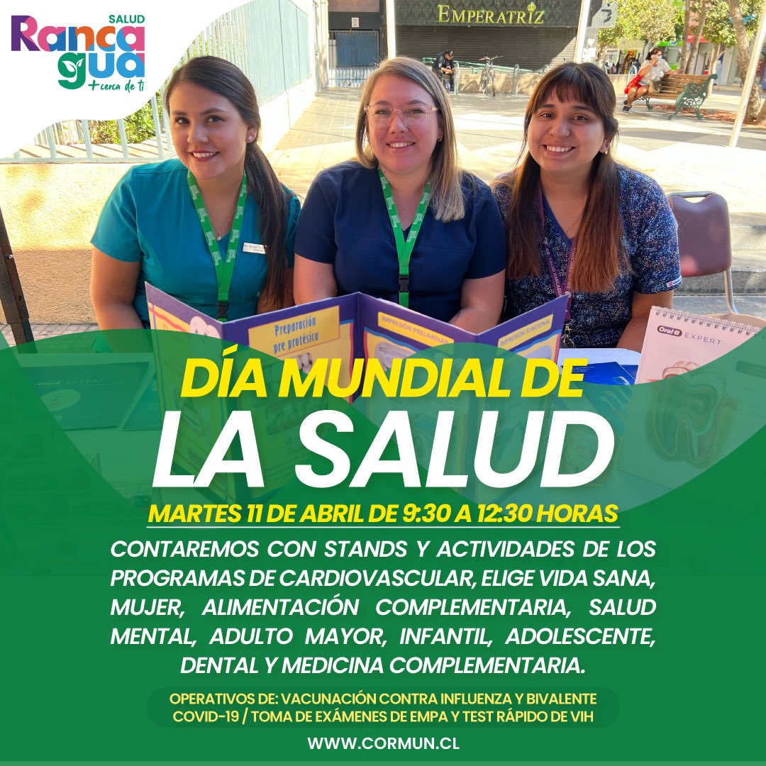 Cormun Rancagua On Twitter ¡celebra El Día Mundial De La Salud 😁 Las