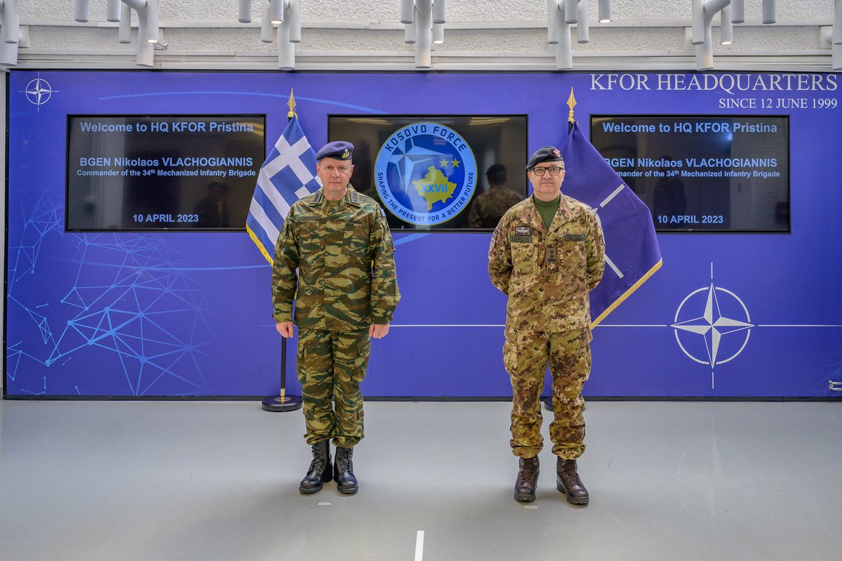 NATO Kosovo Force - KFOR on Twitter: "#KFOR Commander, MG Angelo Michele Ristuccia, met w/ BG ...