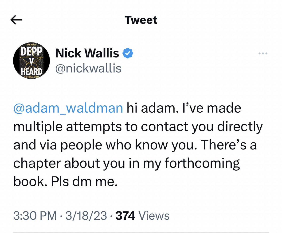 Carolina - Just "Carolina" 🏴‍☠️🦙🏴‍☠️🦙 on Twitter: "Nick Wallis is taking on @adam_waldman ? Oh ...